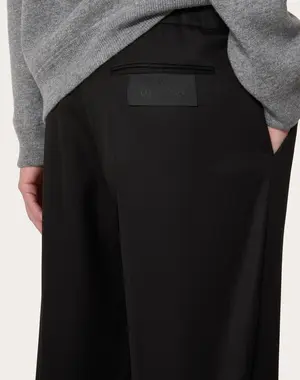 Valentino Garavani Crinkled Drawcord Trousers