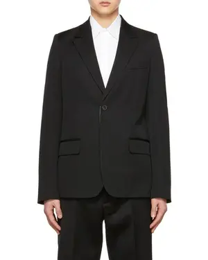 Valentino Garavani Logo Blazer - Black