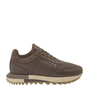 Emporio Armani Panelled Lace-up Sneakers
