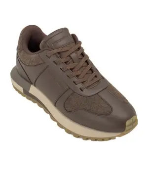 Emporio Armani Panelled Lace-up Sneakers