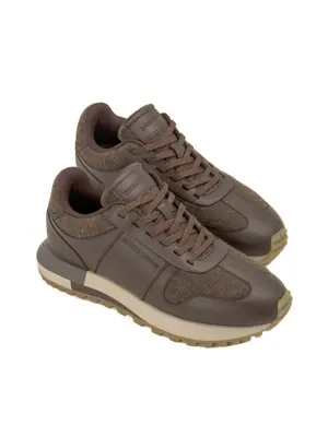 Emporio Armani Panelled Lace-up Sneakers