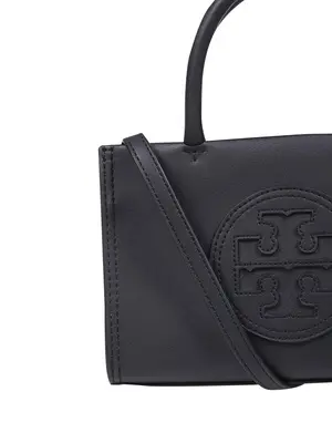Tory Burch Ella Logo Patch Mini Tote Bag - Black