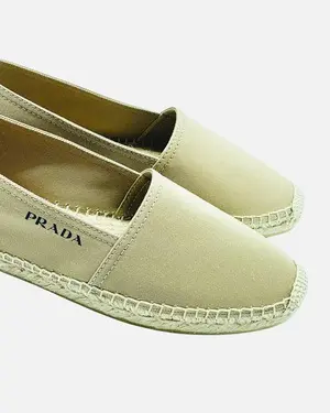 Prada Logo Espadrille Slip-ons