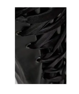 Balenciaga Lace-up Leather Skirt