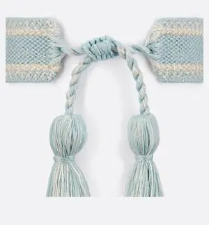 Dior Embroidered Bracelets Set Of Two - Gray