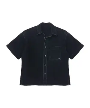 WOOYOUNGMI Graphic Short Sleeve Shirt - Black