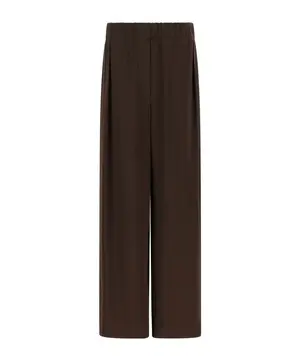 JIL SANDER Wide-leg Elastic Waist Pants - Black