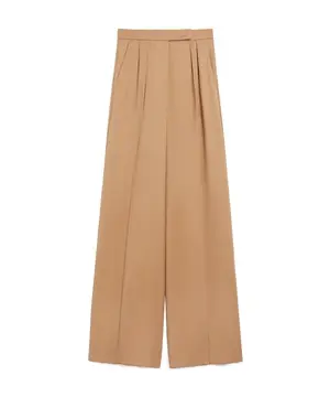 Max Mara Mid-rise Wide-leg Trousers - Camel