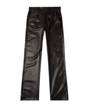 DIESEL® Straight-leg Coated Pants - Black