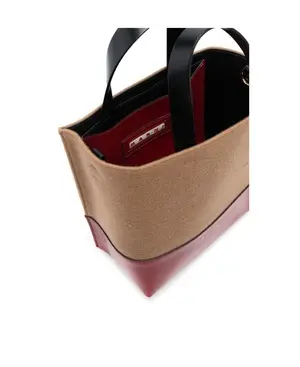 Marni Two-tone Logo Tote Bag