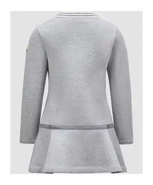 Moncler Flared Dress With Logo Embroidery
