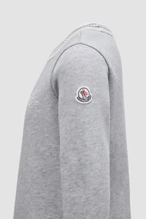 Moncler Flared Dress With Logo Embroidery