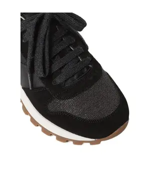 Brunello Cucinelli Panelled Lace-up Sneakers - Black
