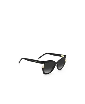 Carolina Herrera Cat Eye Full Rim Sunglasses With Pearl Embellishments