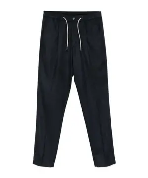 Herno Pleated Drawstring Pants - Black