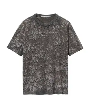 Alexander Wang Logo Embossed Splatter Wash T-shirt - No