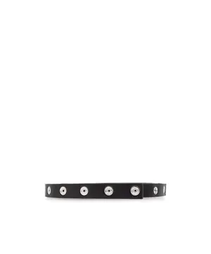 Attico Embellished Press-stud Belt - Black