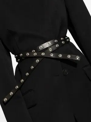 Attico Embellished Press-stud Belt - Black