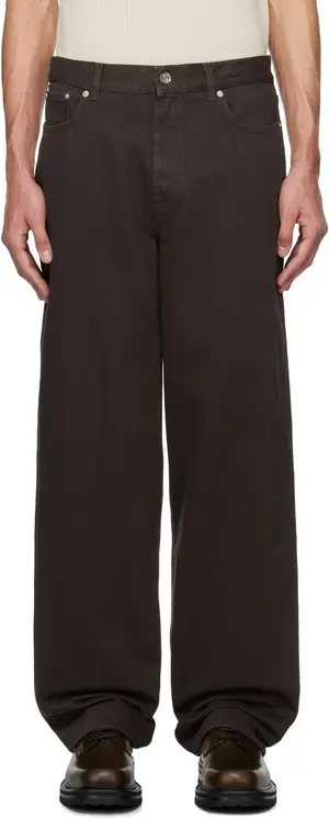 Séfr Wide Leg Jeans - Brown