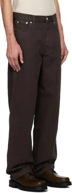 Séfr Wide Leg Jeans - Brown