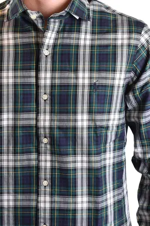 Polo Ralph Lauren Oxford Plaid Cotton Shirt - Gray