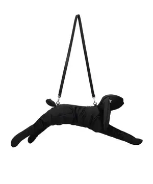 Simone Rocha Satin Hare Embellished Crossbody Bag - Black
