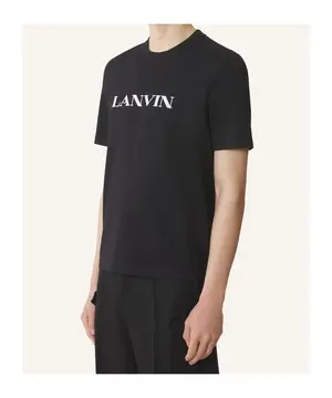 LANVIN Embroidered T-shirt - Black