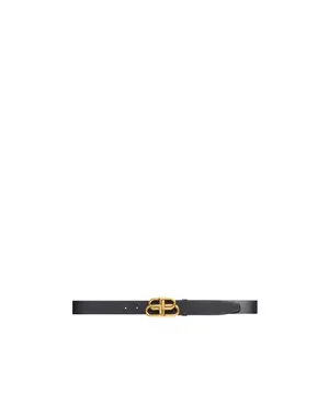 Balenciaga Bb Logo Buckle Belt - Black