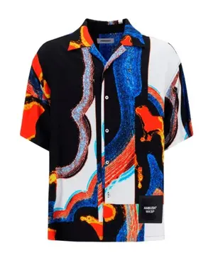 AMBUSH Graphic-print Short-sleeved Shirt - Black