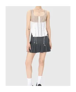 MARINE SERRE Flared Mini Skirt
