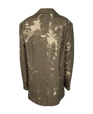 R13 Paint Splatter Single-breasted Tweed Blazer - Multicolor