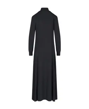 Khaite Turtleneck Long Sleeve Maxi Dress