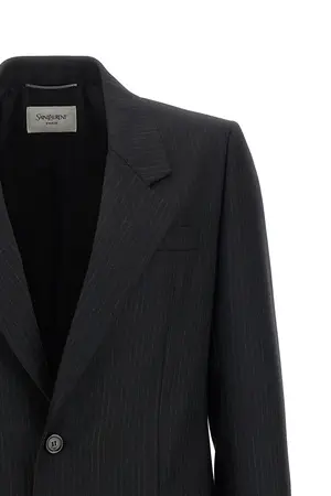 Saint Laurent Pinstriped Single-breasted Blazer