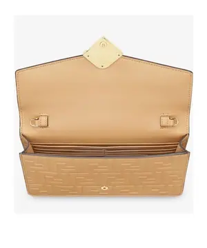 Fendi Logo Plaque Chain Linked Wallet