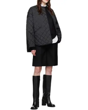 TOTEME Crewneck Knitted Jumper With Embroidered Detail And Side Slits