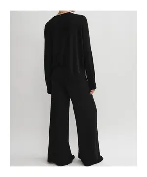 TOTEME Crewneck Knitted Jumper With Embroidered Detail And Side Slits