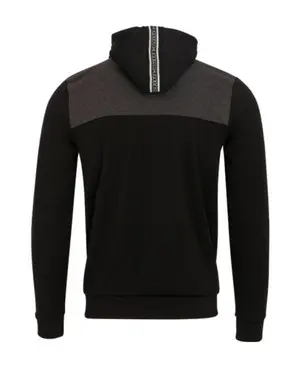 Hugo Boss Hooded Zip-up Jacket With Logo Detail