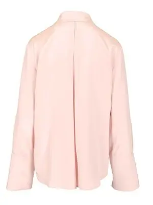 Max Mara Long-sleeved Shirt With Classic Collar - Pink