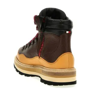 Moncler Peka Trek Ankle Boots - Red