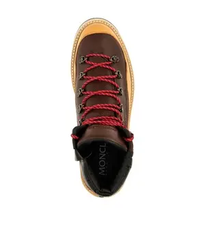 Moncler Peka Trek Ankle Boots - Red