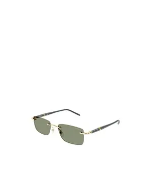 Montblanc Rimless Rectangular Sunglasses - Gray
