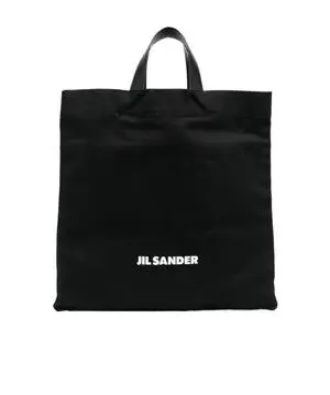 JIL SANDER Logo Printed Top Handle Bag