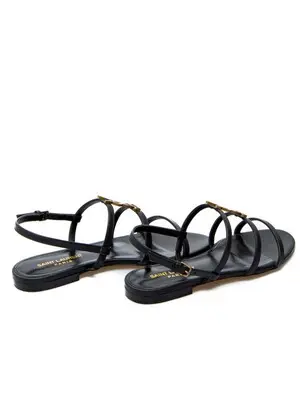 Saint Laurent Cassandra Flat Sandals