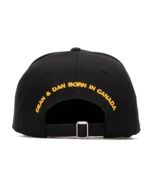 Dsquared2 Distressed Flag Patch Baseball Cap - Brown