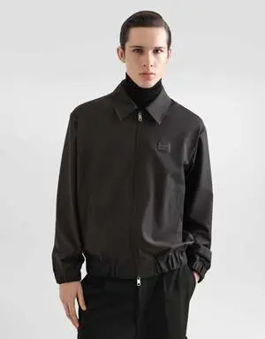 Dolce & Gabbana Zip-up Jacket With Logo Tag - Grey