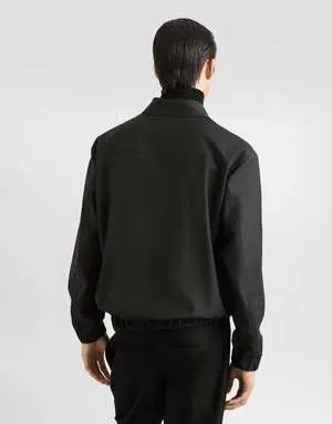 Dolce & Gabbana Zip-up Jacket With Logo Tag - Grey