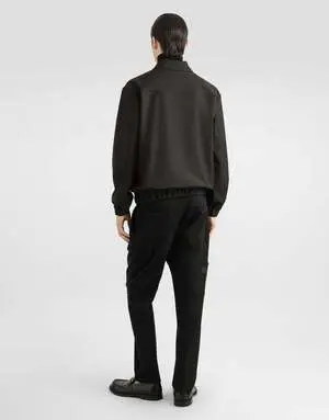 Dolce & Gabbana Zip-up Jacket With Logo Tag - Grey
