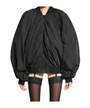 Balenciaga Draped Bomber Jacket
