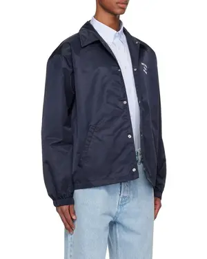 Drole De Monsieur Drôle De La Vest Slogan Lightweight Button-up Jacket