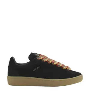 LANVIN Lite Curb Suede Sneakers